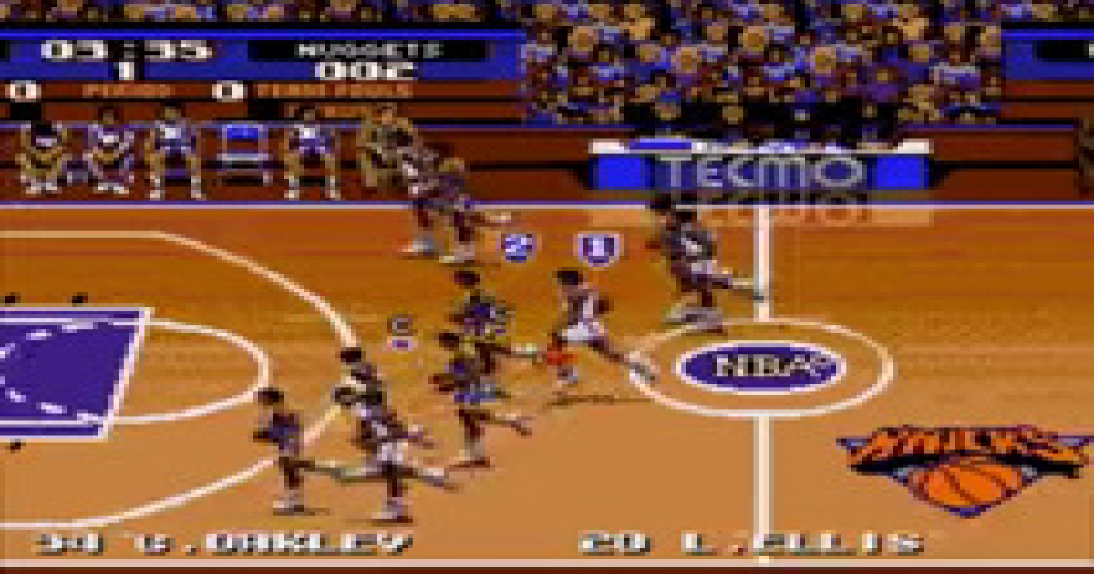 Tecmo Super NBA Basketball (USA) emulator for Sega Mega Drive / Genesis